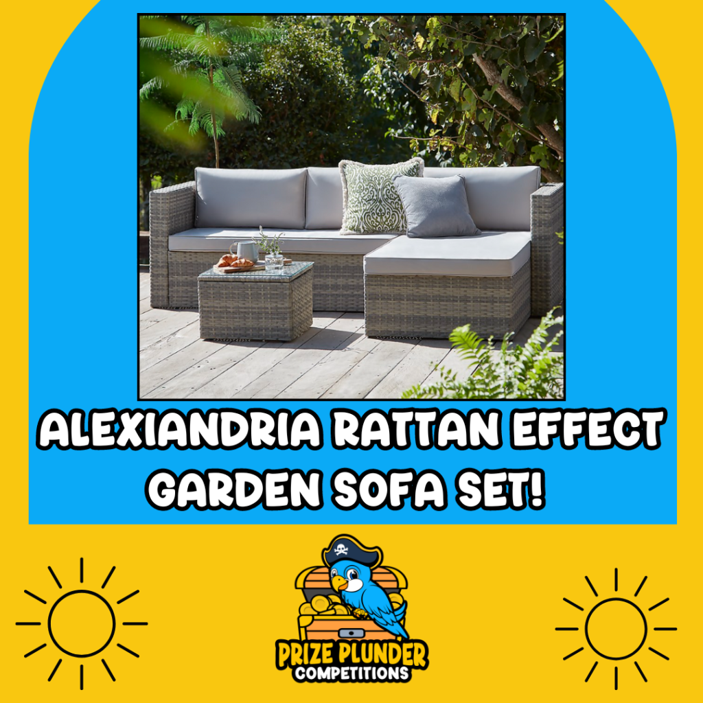 Alexandria Rattan Effect Corner Sofa Set! – Prize Plunder Ltd