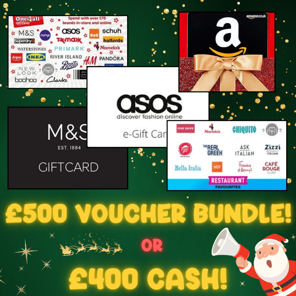 £500 VOUCHER BUNDLE or £400 CASH! – Prize Plunder Ltd