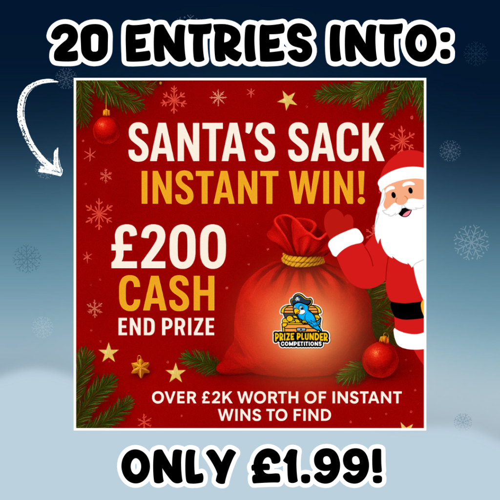 20 entries into Santas Sack! (2) – Prize Plunder Ltd
