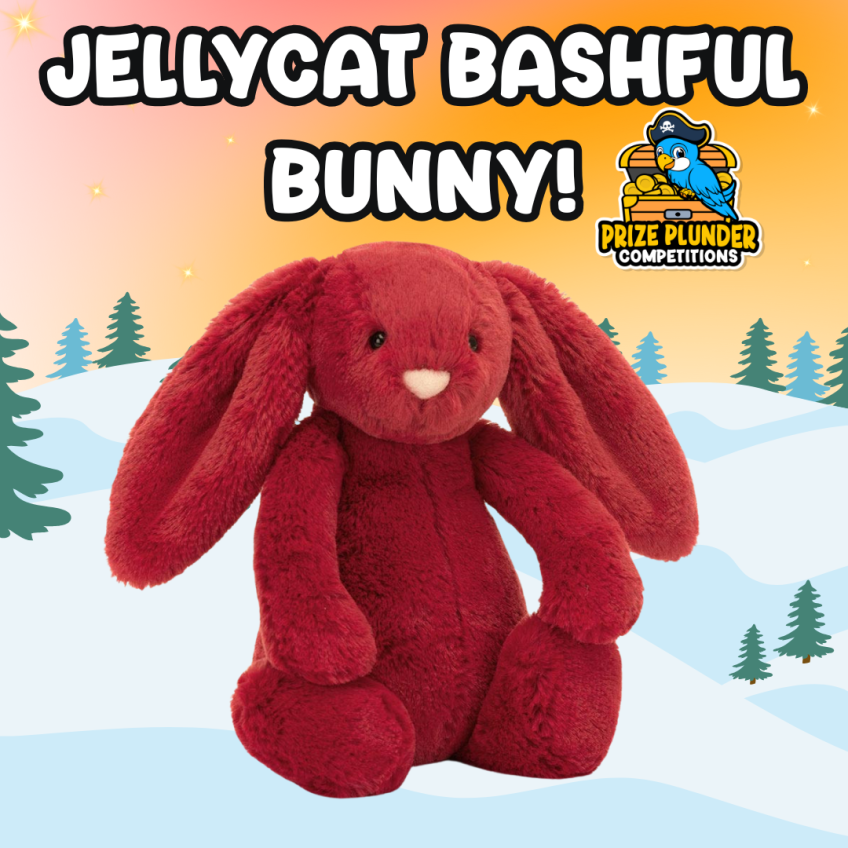 Jellycat Bashful Bunny – Cranberry! – Prize Plunder Ltd